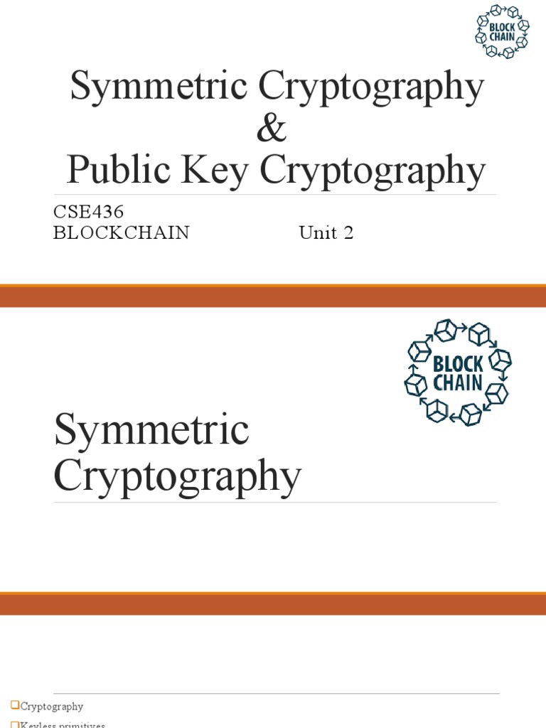 Unit 2 Symmetric Key | PDF | Cryptography | Key (Cryptography)