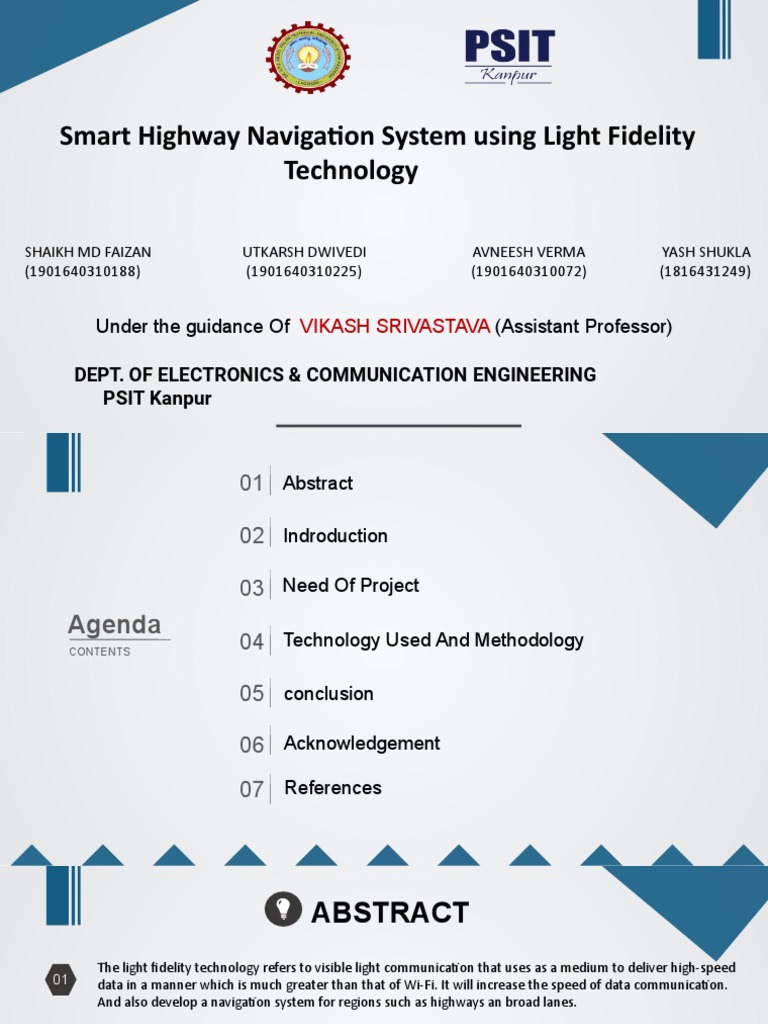 Smart Highway Navigation System Using Light Fidelity Technology | PDF ...