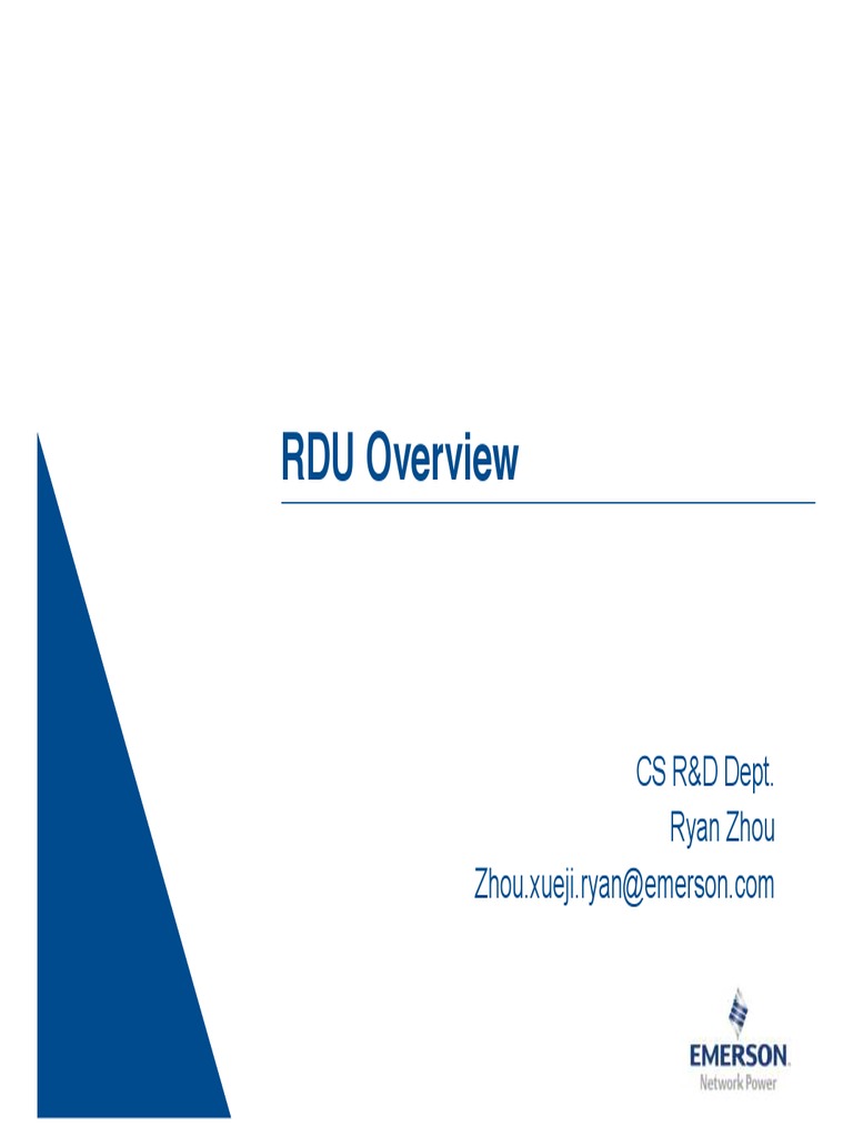 02 RDU Overview | PDF | Mobile App | Usb