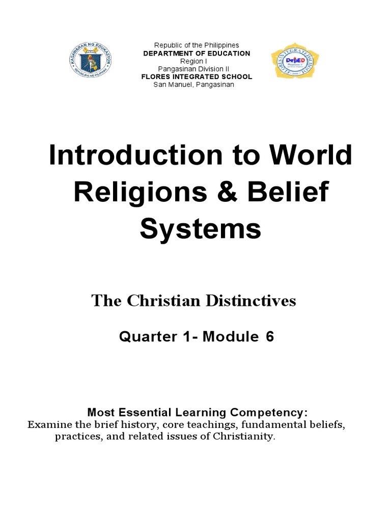 IWRBS Q1 Mod6 Christian-Distinctive | PDF | Christian Church | Christian Denomination