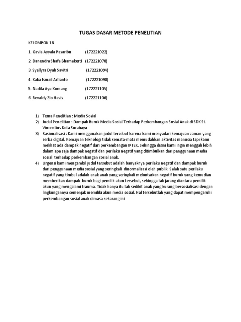 Dampak Negatif Media Sosial pada Anak | PDF | Karier & Perkembangan | Kesehatan Holistik