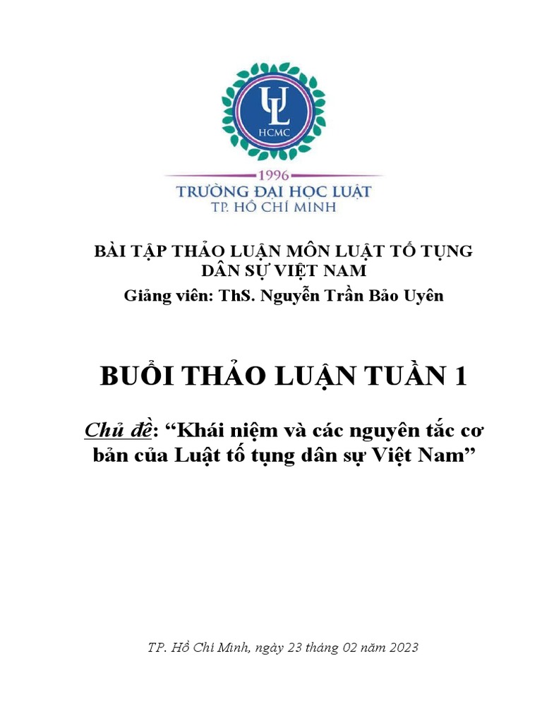 BTTuan (1) NguyenTac Nhom LopQTL45B2 230223 | PDF