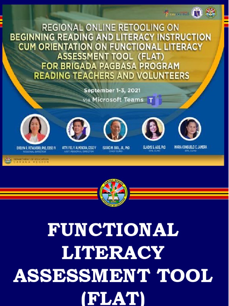 Functional Literacy Assessment Tool Guide | PDF | Reading Comprehension ...