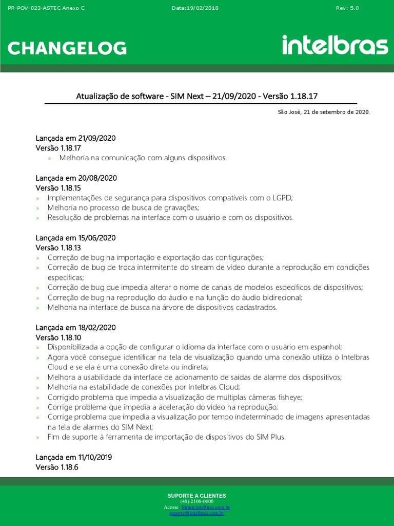 Atualizações de Software SIM Next 2020 | PDF | P2P (ponto a ponto ...
