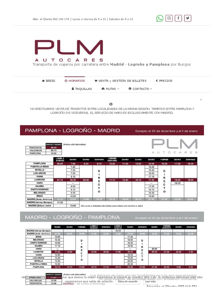 Horarios PLM | PDF