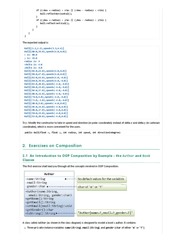 ExcersiseOOP 2 Composite | PDF | Class (Computer Programming) | Programming
