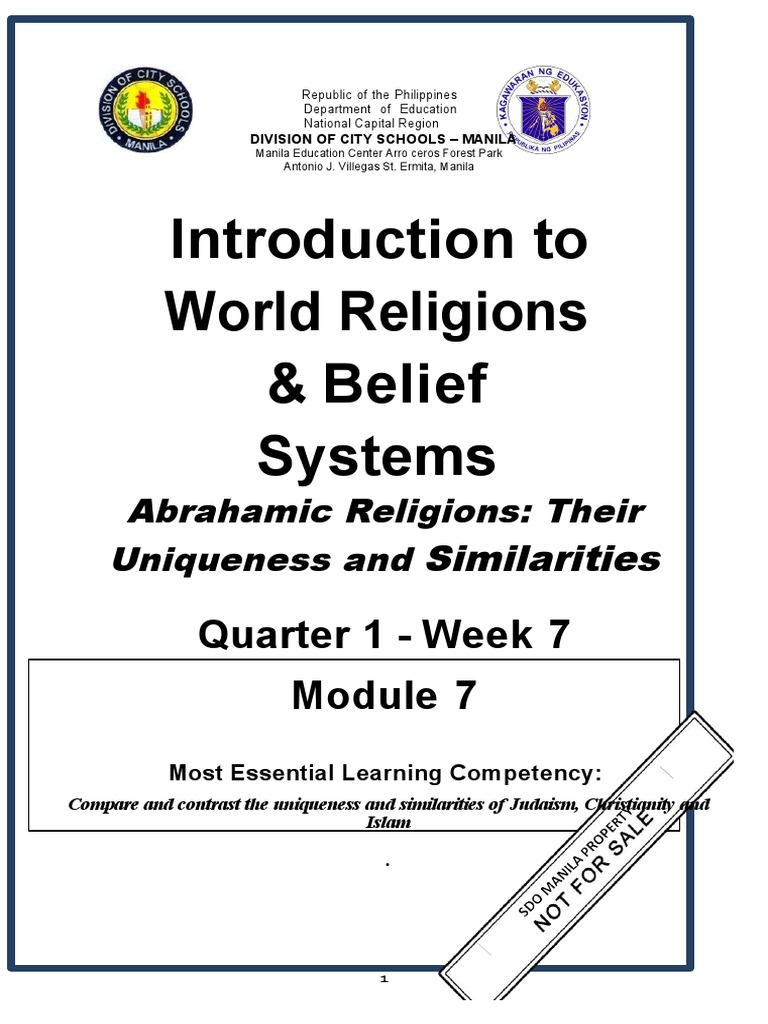 IWRBS Q1 Mod7 Abrahamic-Religions-converted-2 | PDF | Salvation ...