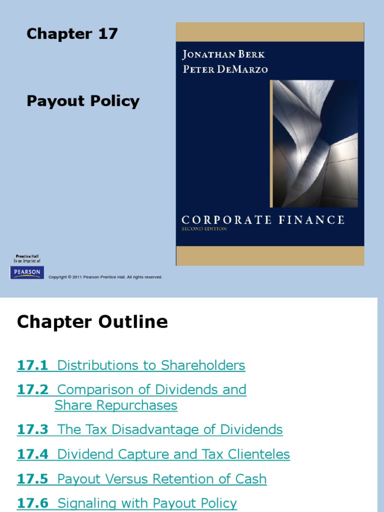 CH 17 Payout Policy | PDF | Dividend | Share Repurchase