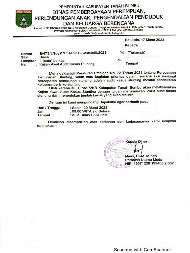 Undangan Kajian Awal AKS 2023 | PDF