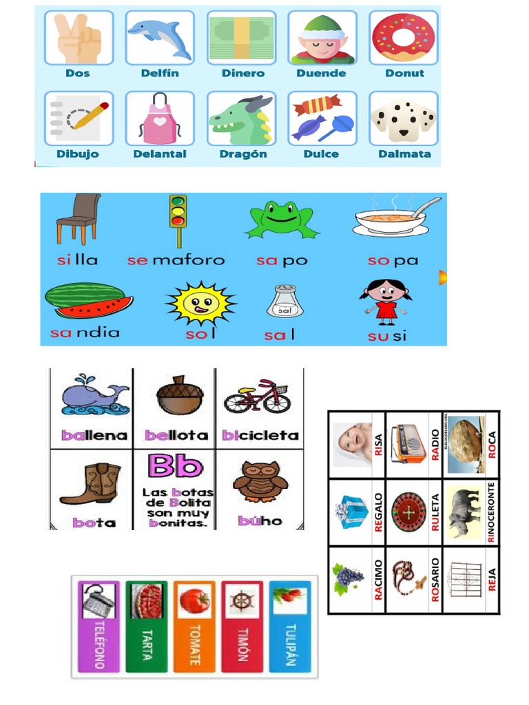 Objetos Con DA DE DI DO DU SA SE SI SO SU | PDF