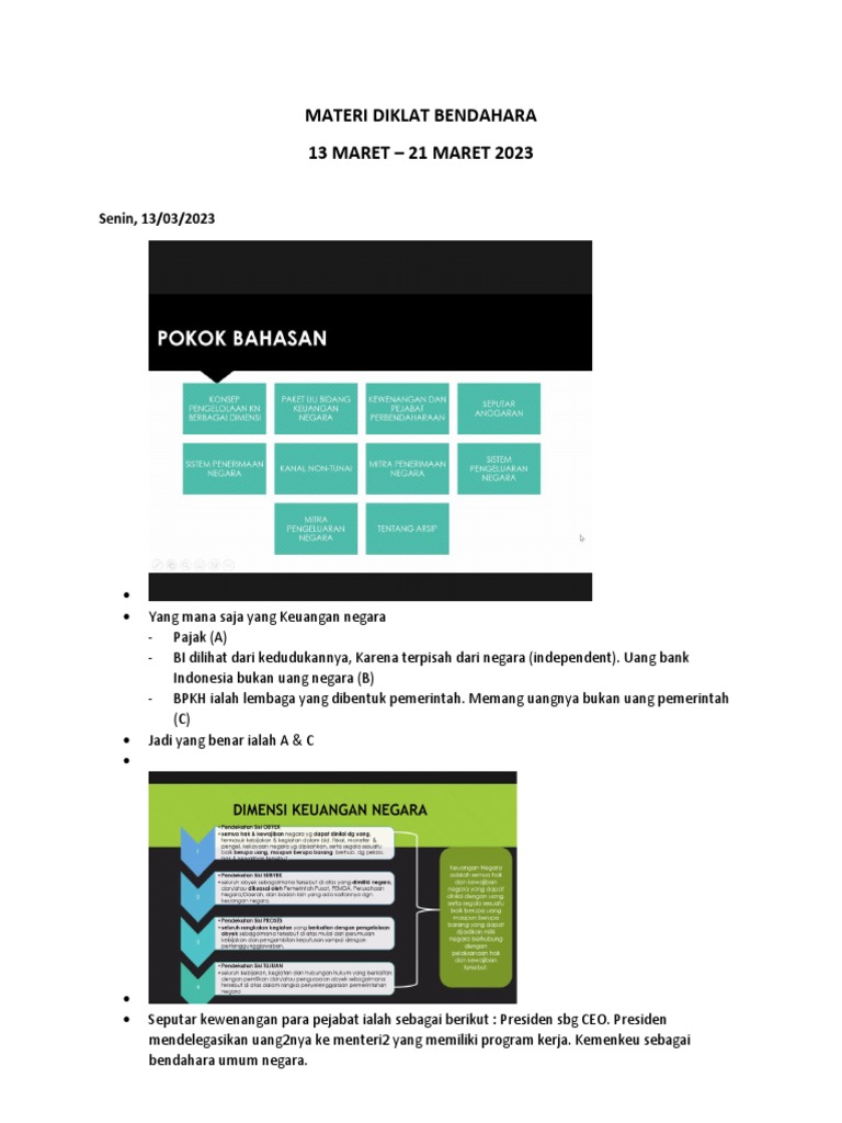 Catatan Kelas - Rev | PDF | Pengelolaan Keuangan & Uang