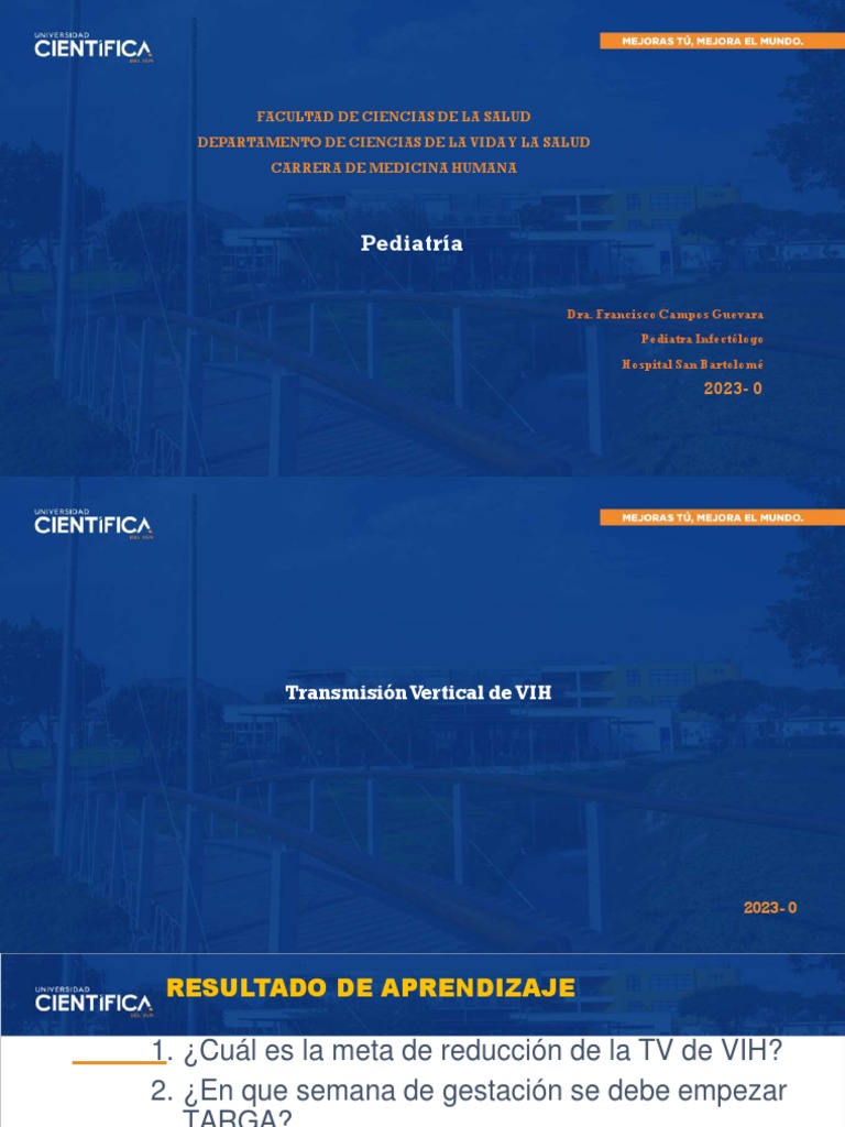 Transmisión Vertical Del Vih PDF | PDF | VIH | VIH / SIDA