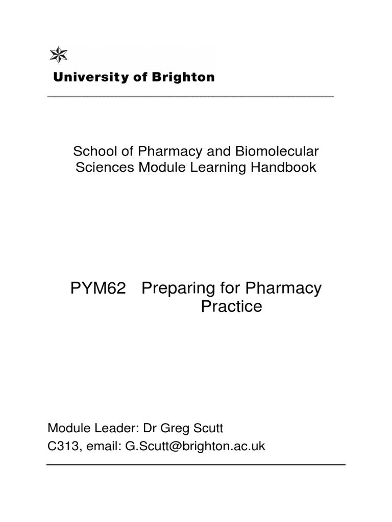 Preparing Pharmacy Students for Practice: A Module Focused on ...