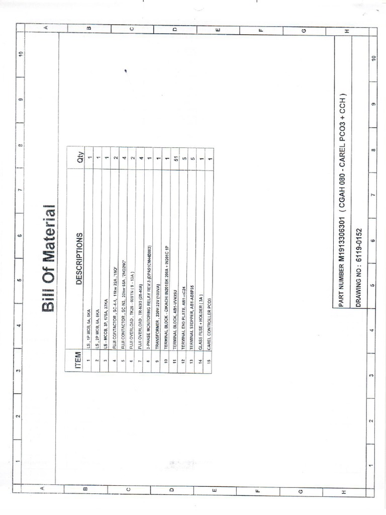 Wiring Chiller Trane CGAH080 | PDF
