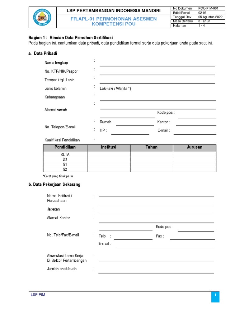 FR - APL-01 POU - Rev 03 | PDF