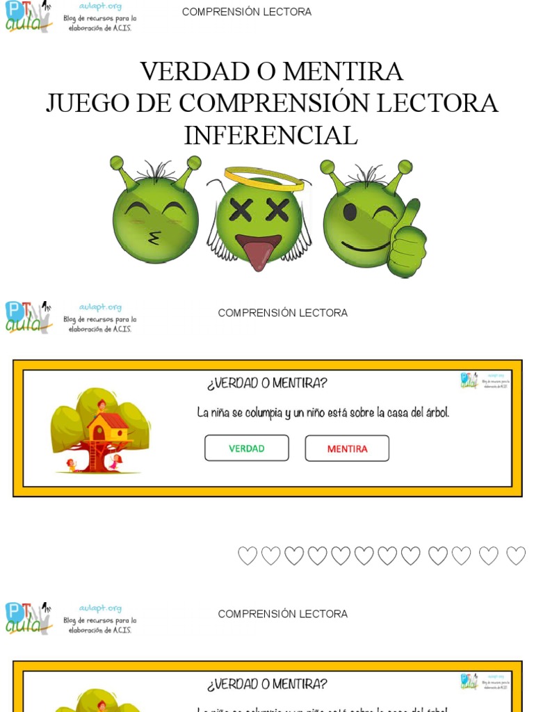 VERDAD O MENTIRA INFERENCIAL | PDF
