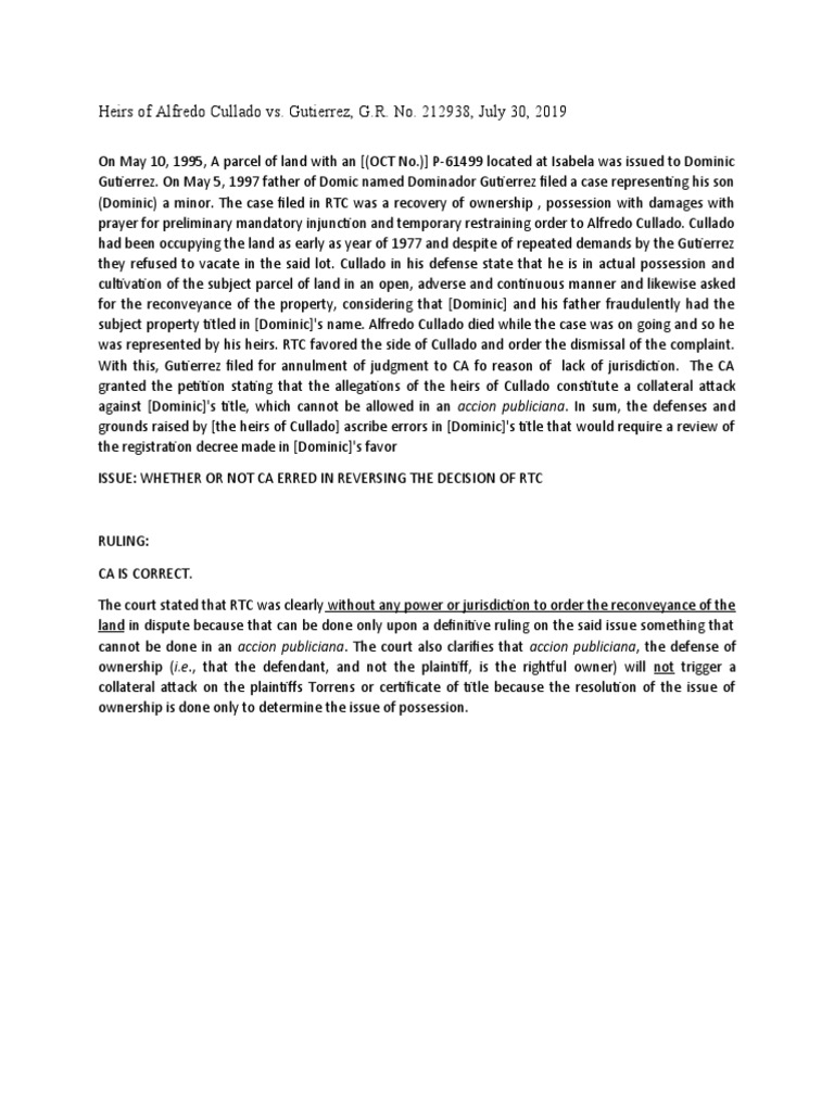Property Assignment Pdf Lawsuit Real Property