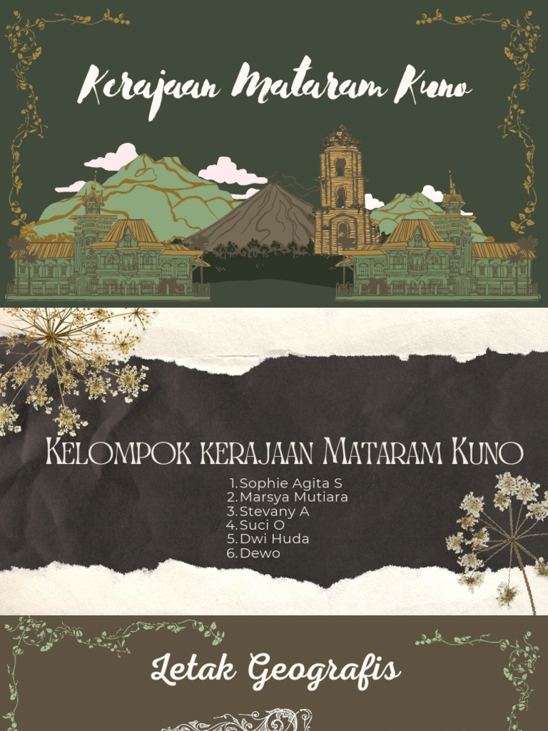 Kerajaan Mataram Kuno Sejarah | PDF