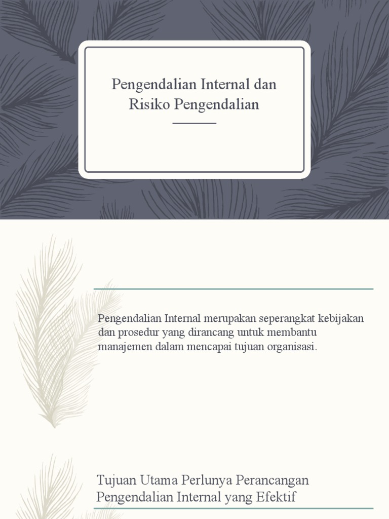 Pengendalian Internal Dan Risiko Pengendalian | PDF