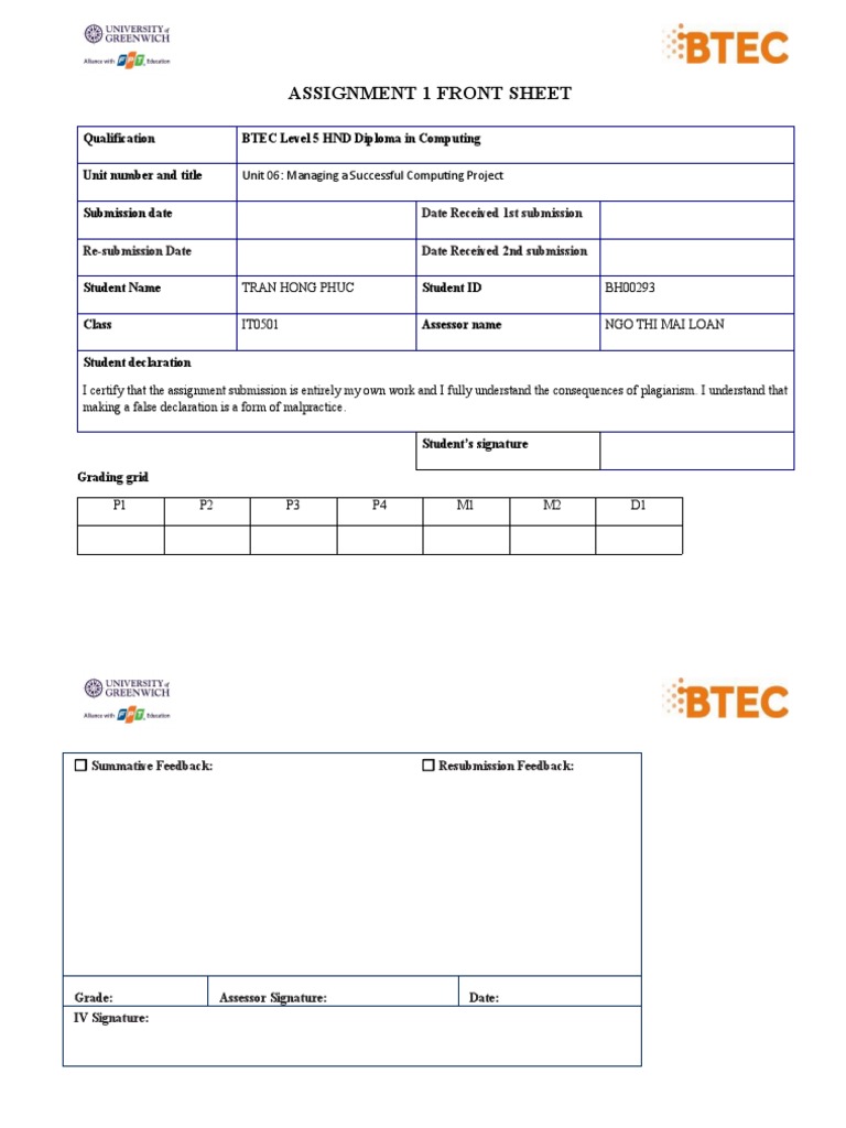 Unit 06 - Assignment 1 Frontsheet | PDF | Methodology | Qualitative ... Unit 06 - Assignment 1 Frontsheet | PDF | Methodology | Qualitative ...