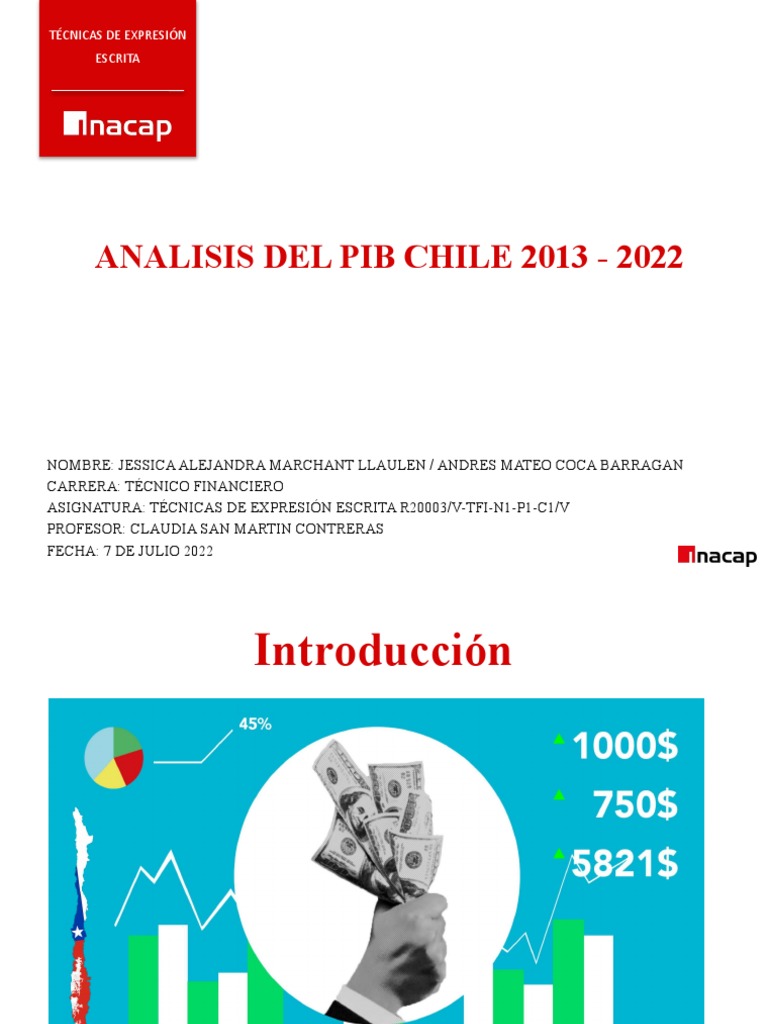 Presentacion Analisis Pib Chile | PDF | Producto Interno Bruto | Chile