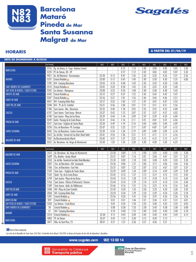 Linies n82 n83 | PDF