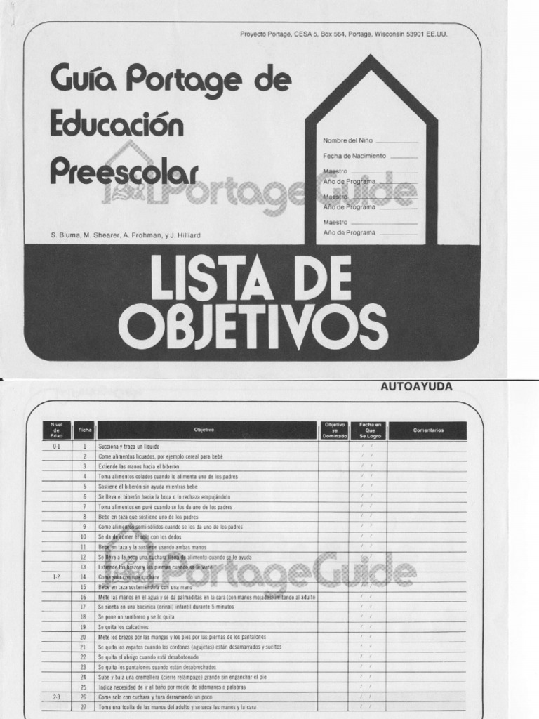 Guía Portage PDF | PDF