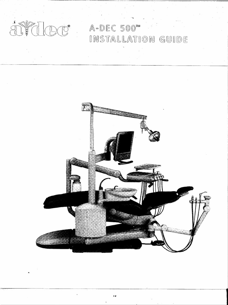 A-Dec 500 - Installation Guide | PDF