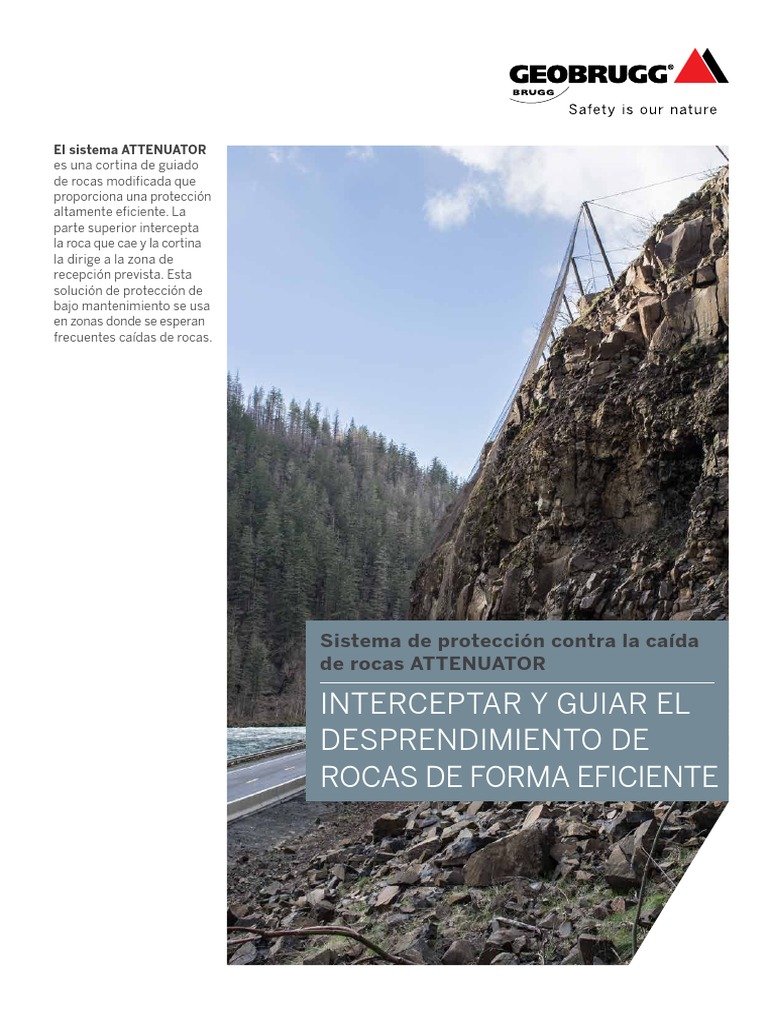 03 - ATTENUATOR - Interceptar y Guiar El Desprendimiento de Rocas | PDF