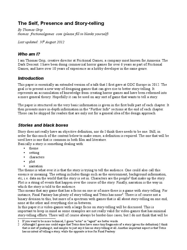 The Self Presence Storytelling | PDF | Hypnosis | Storytelling