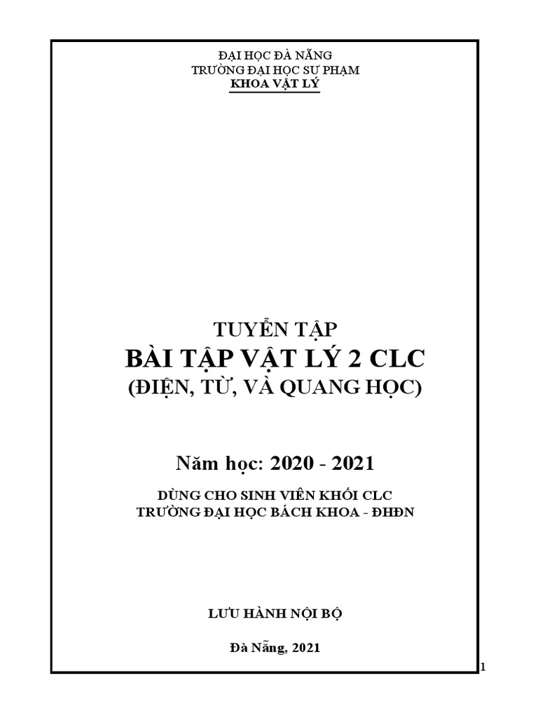 2021 PHY2 - CLC Problems Dịch Full | PDF