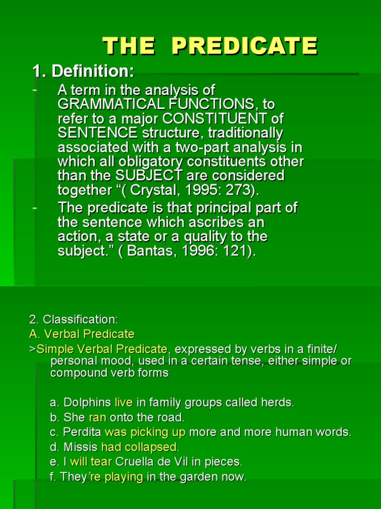 Predicate, Object, Adv. Modifier, Attribute | PDF | Verb | Adverb