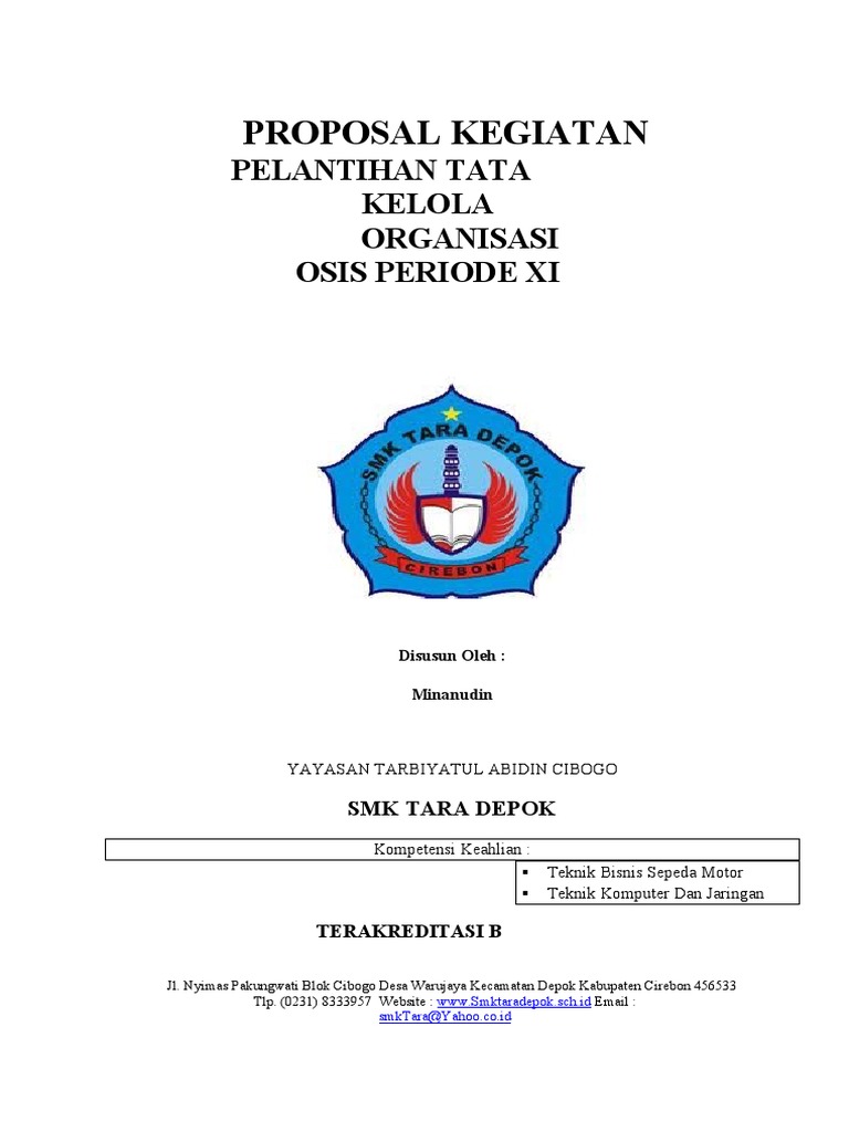 Pelatihan OSIS SMK TARA Depok | PDF