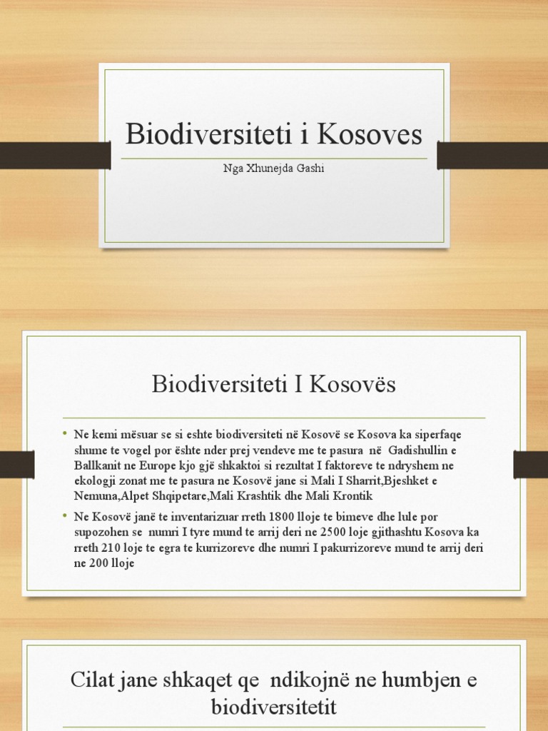 Bioversiteti I Kosoves | PDF