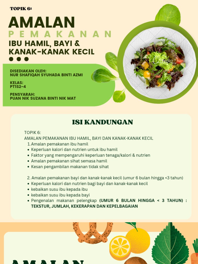 AMALAN PEMAKANAN IBU HAMIL | PDF