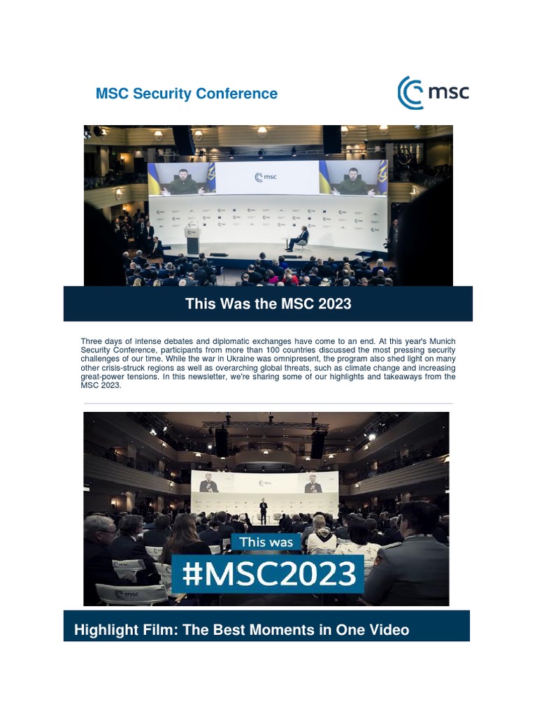 MSC Security Conference | PDF