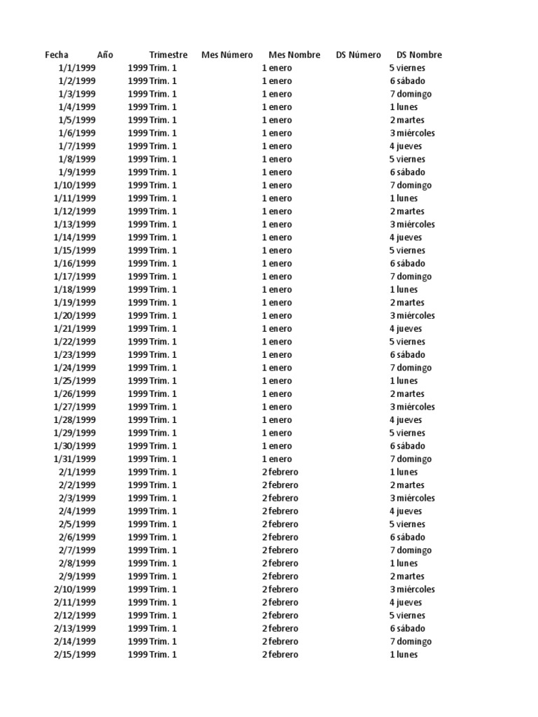Isocalendario Pdf