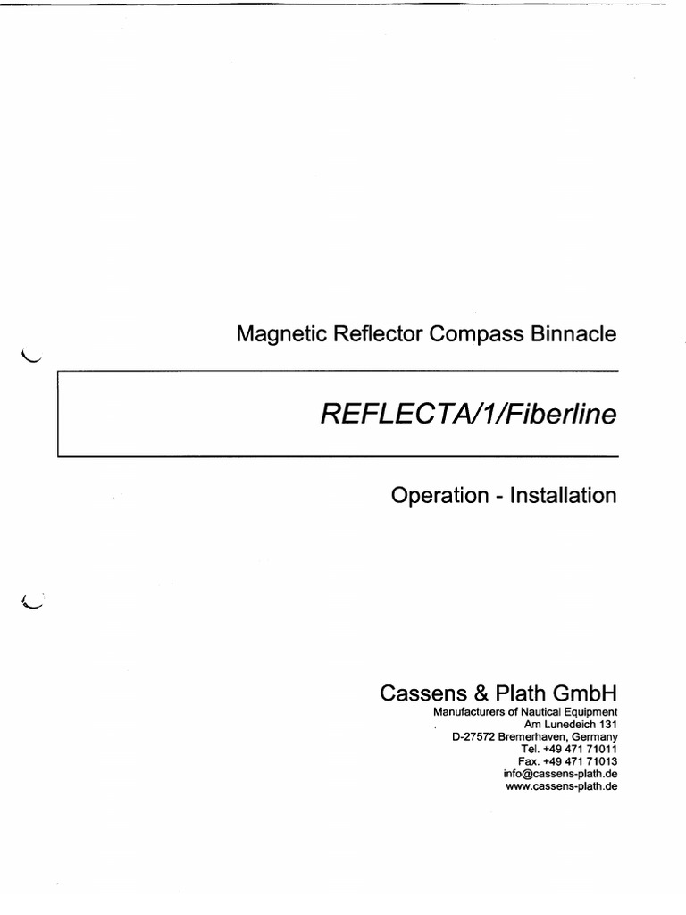 REFLECTA MAGNETIC COMPASS | PDF