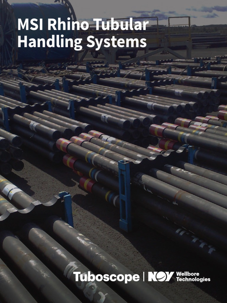 MSI Rhino Tubular Handling Systems | PDF | Pipe (Fluid Conveyance ...
