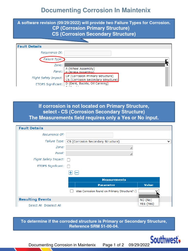 Documenting Corrosion in Maintenix | PDF