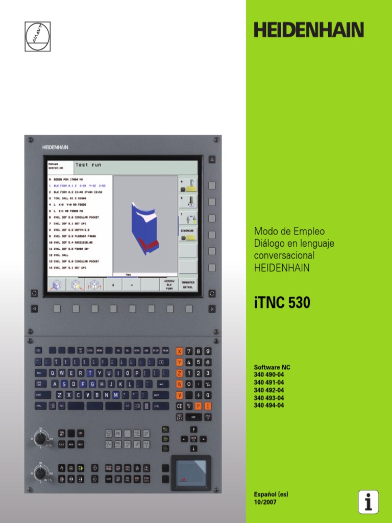 Manual Heidenhain PDF | PDF | Software | Programación de computadoras