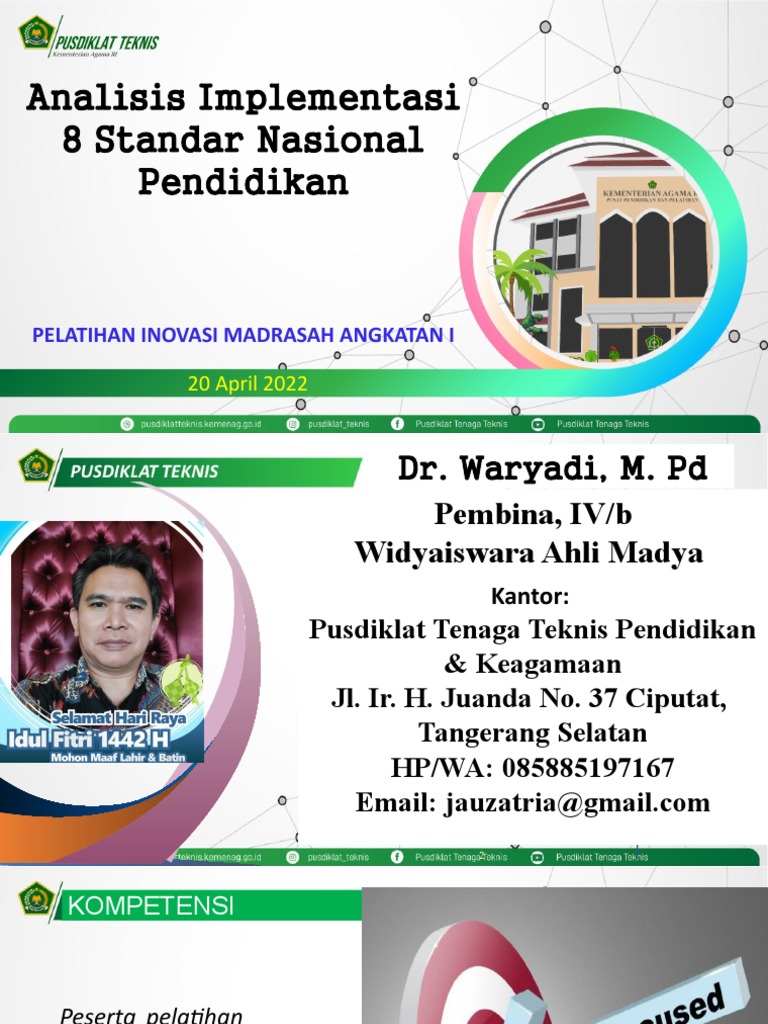 1b. BT Analisis Implementasi 8 SNP - PIM 1 - 2021 Ok | PDF | Karier & Perkembangan