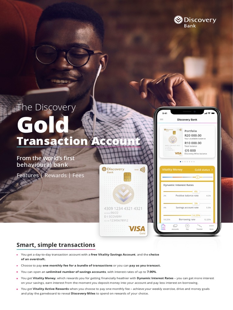 The Discovery Gold Transaction Account PDF | PDF | Credit Card ...