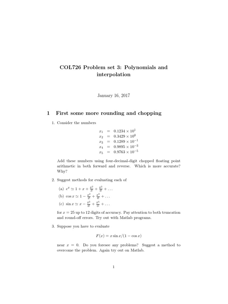 Tute 3 | PDF | Interpolation | Computer Programming