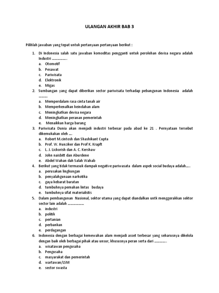 Soal Pas Ganjil 2021-2022 | PDF