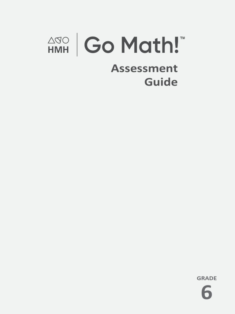 G6 GoMath EN NL TE AssessmentGuide PDF | Download Free PDF ...