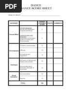 Criteria For Singing Contest | PDF | Singing | Musicology