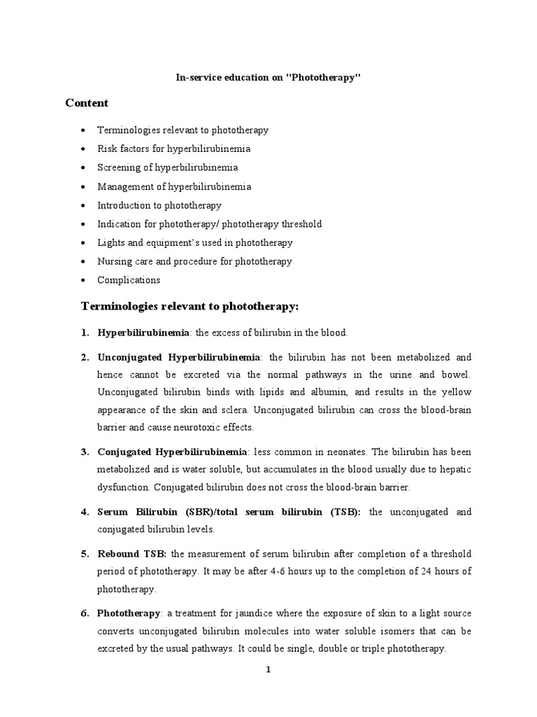 Guidance on Phototherapy for Neonatal Jaundice | PDF | Causes Of Death ...
