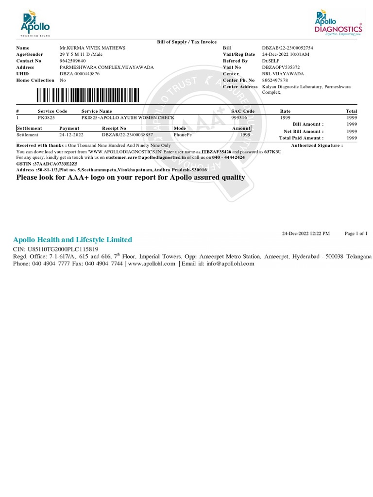 Patient Receipt New | PDF | Payments | Taxes
