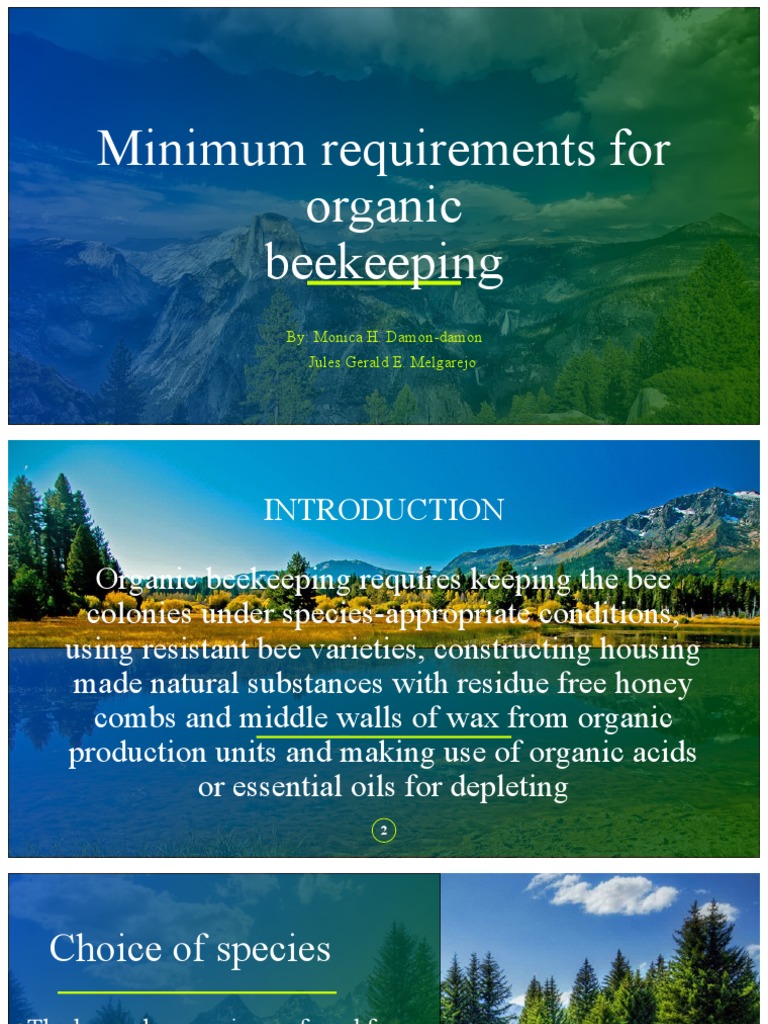Organic Beekeeping Requirements Guide | PDF | Honey Bee | Beekeeping